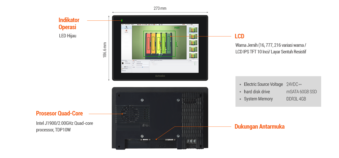 Seri VG - Vision Sensor Warna 0.4M | Autonics (ID)