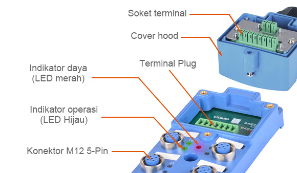 Seri PT (5-Pin Connector) - Kotak Distribusi Sensor (Tipe Konektor 5 ...