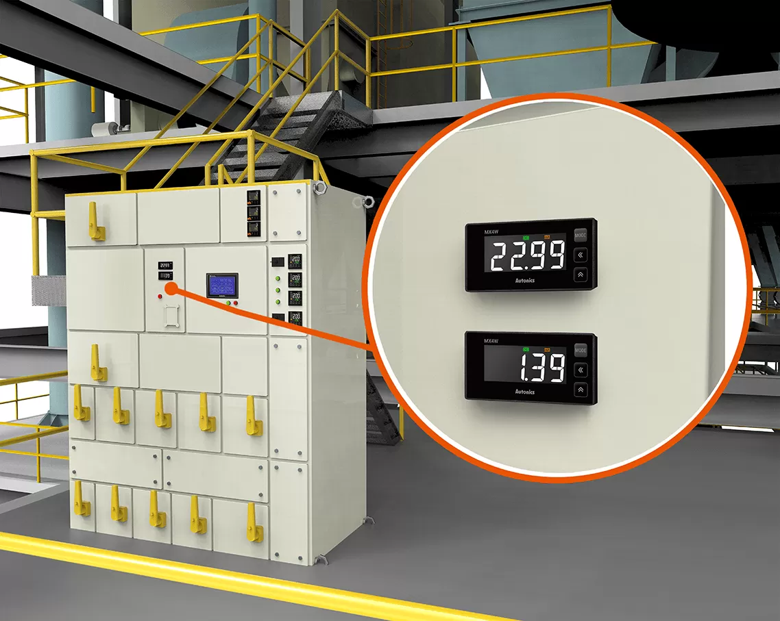 MX4W Series - LCD Display Multi Panel Meter | Autonics (GLB)