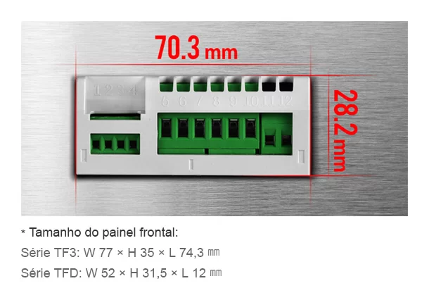 Série TF3 - Controlador de temperatura para refrigeração | Autonics (BR)