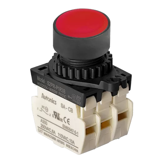 S2PR-P1R3BM - 22/25 mm Push Button Switches | Autonics (US)