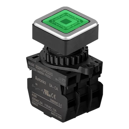 SQ3PFS-P3G2AD - 30 mm Push Button Switches | Autonics (US)